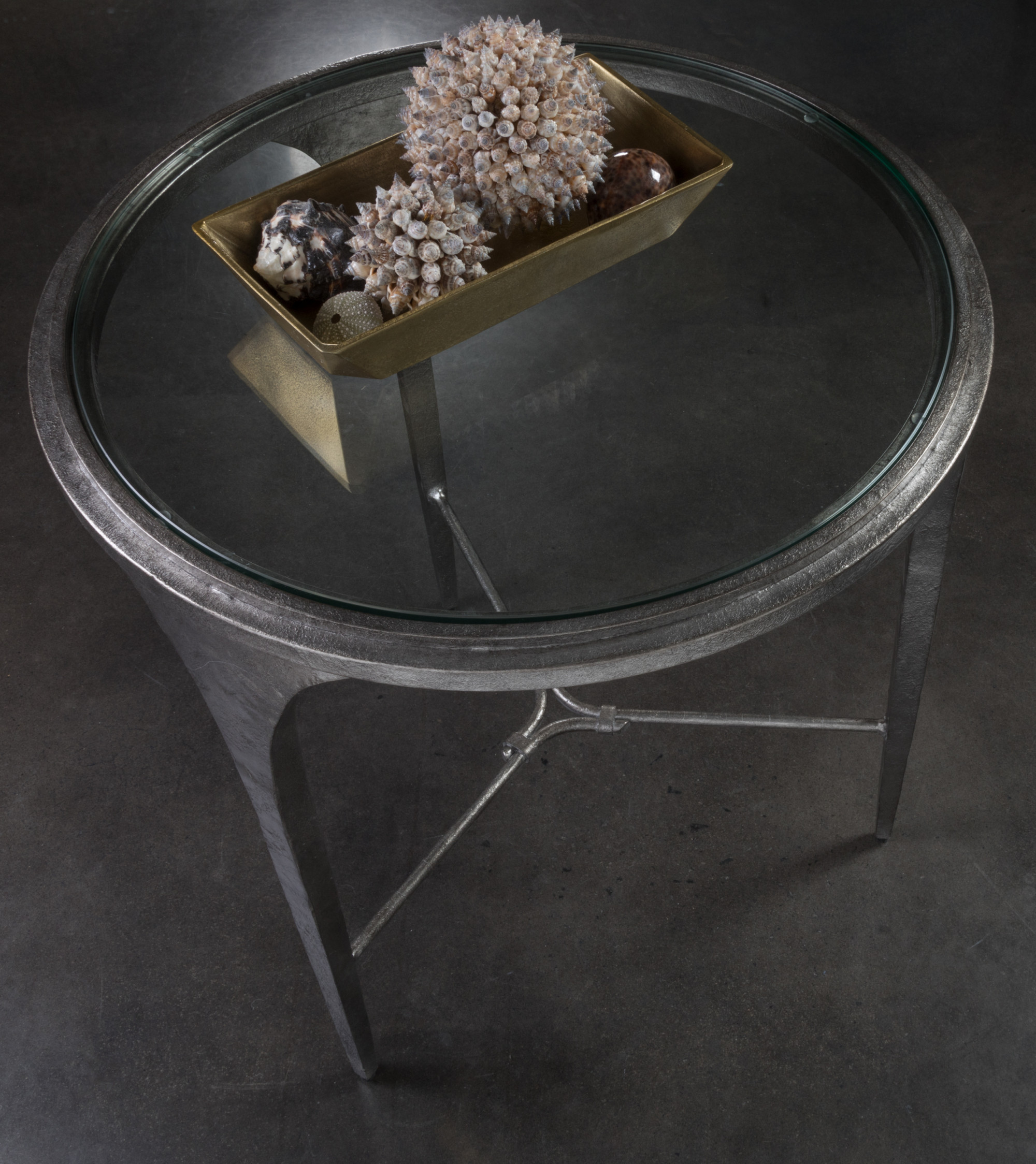 Porto Silver Round End Table | Lexington Home Brands