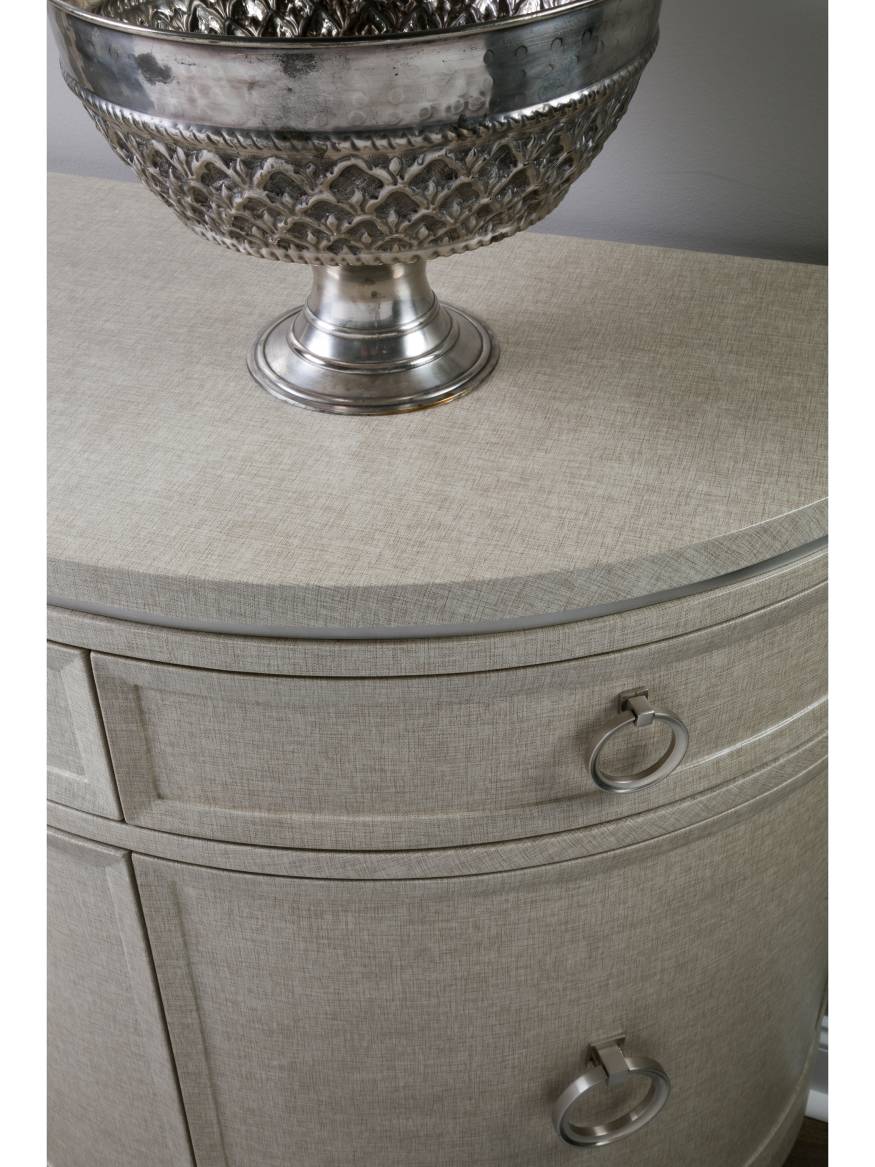 2141-972 | Zeitgeist Linen Demilune Chest | Signature Designs|