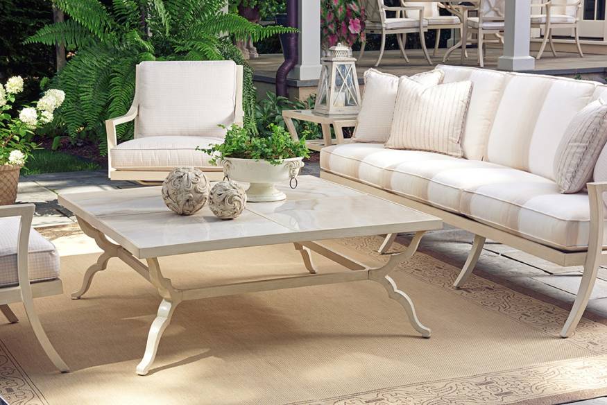 3239-947C | Square Cocktail Table | Misty Garden| Lexington Home