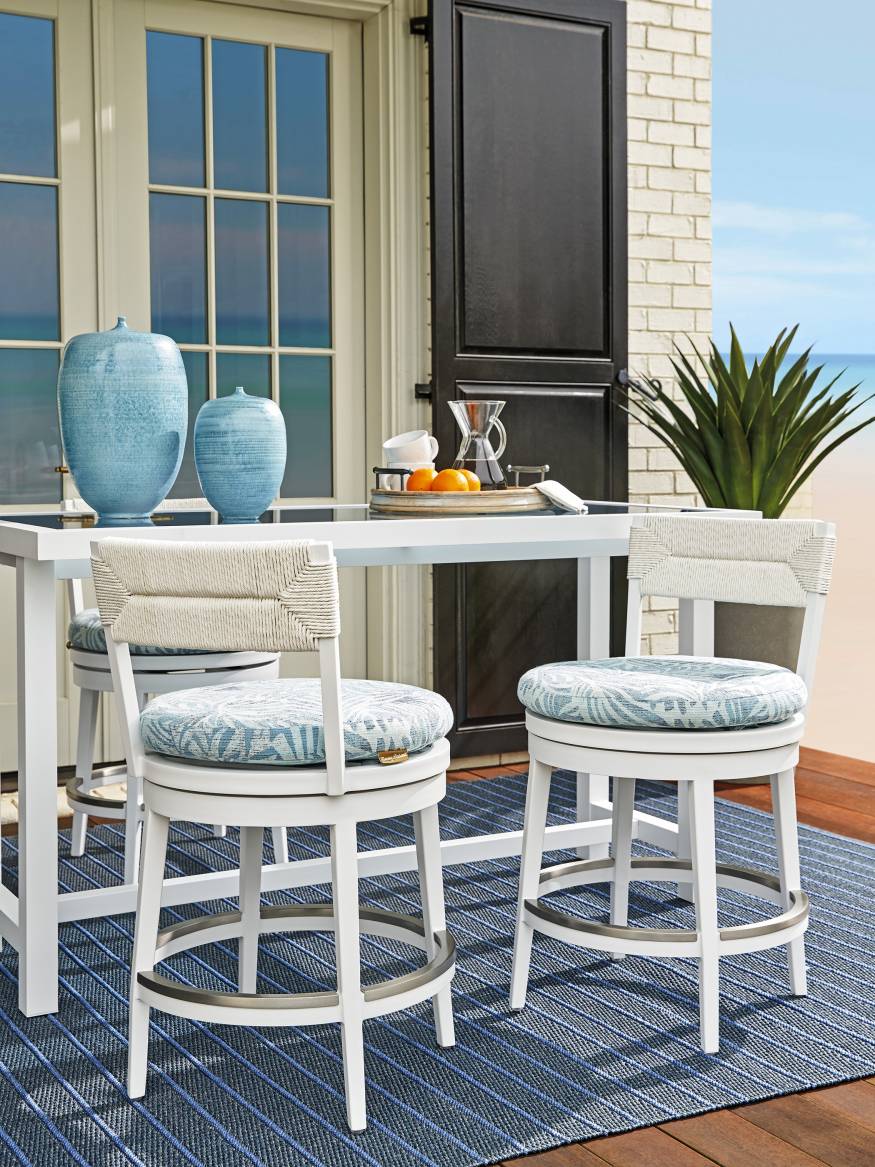 3460-17SW | Swivel Counter Stool | Ocean Breeze Promenade| Lexington