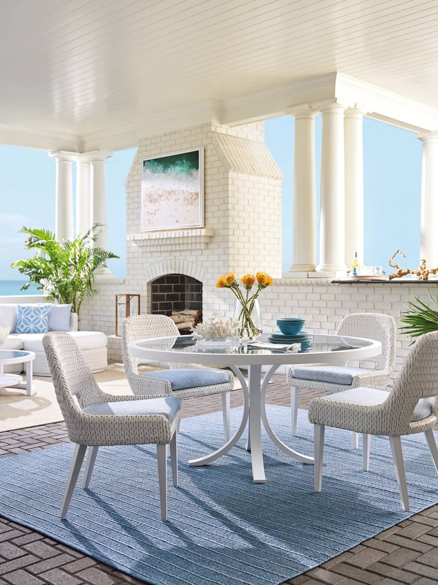 3460-870C | Round Dining Table | Ocean Breeze Promenade| Lexington