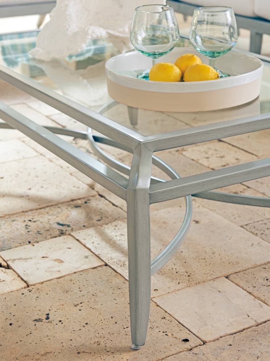 3945-945 | Rectangular Cocktail Table | Silver Sands| Lexington Home