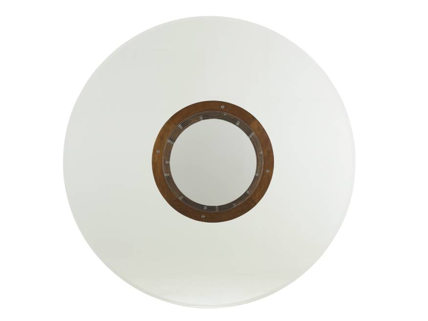 556-875-72C | Meridien Round Dining Table With 72 Inch Glass Top