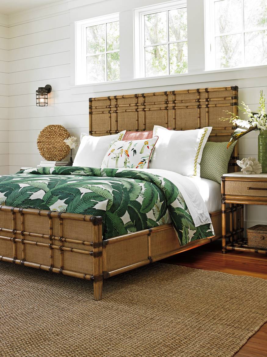 558-134C | Coco Bay Panel Bed | Twin Palms| Lexington Home Brands