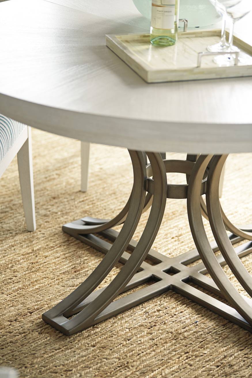 570-875C | Savannah Round Dining Table | Ocean Breeze| Lexington Home