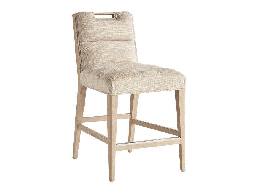 578-895 | Greer Channeled Upholstered Counter Stool | Sunset Key|