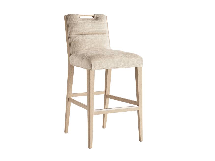 578-896 | Greer Channeled Upholstered Bar Stool | Sunset Key|