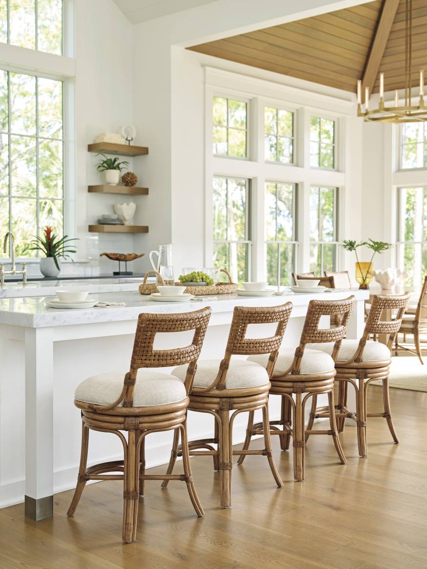 579-895-01 | Bay Harbour Swivel Counter Stool | Key Biscayne|