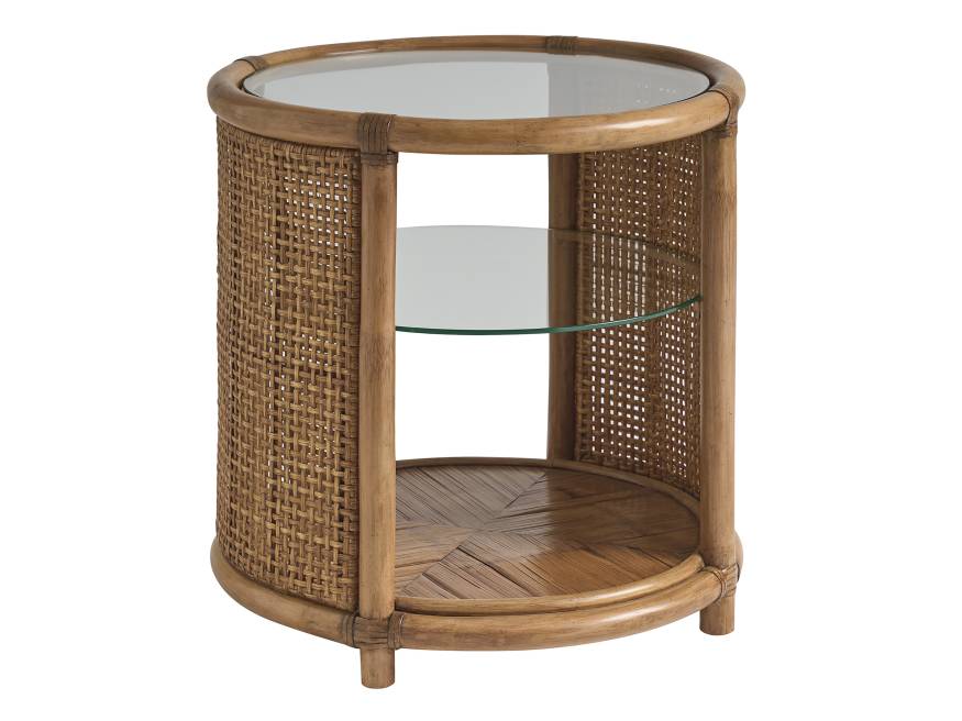 579-950C | Tortuga Round End Table | Key Biscayne| Lexington Home