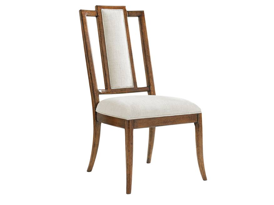 593-882-01 | St. Barts Splat Back Side Chair | Bali Hai| Lexington