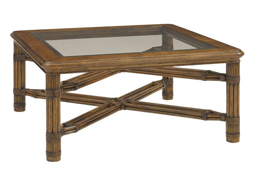593-947 | Capri Square Cocktail Table | Bali Hai| Lexington Home