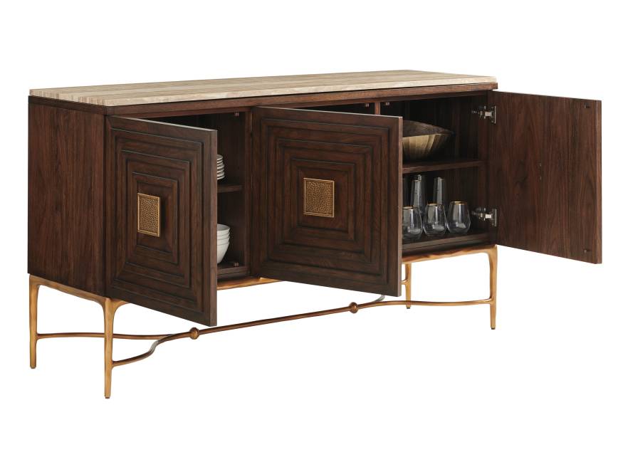 740-869C | Tiburon Sideboard With Stone Top | Silverado| Lexington
