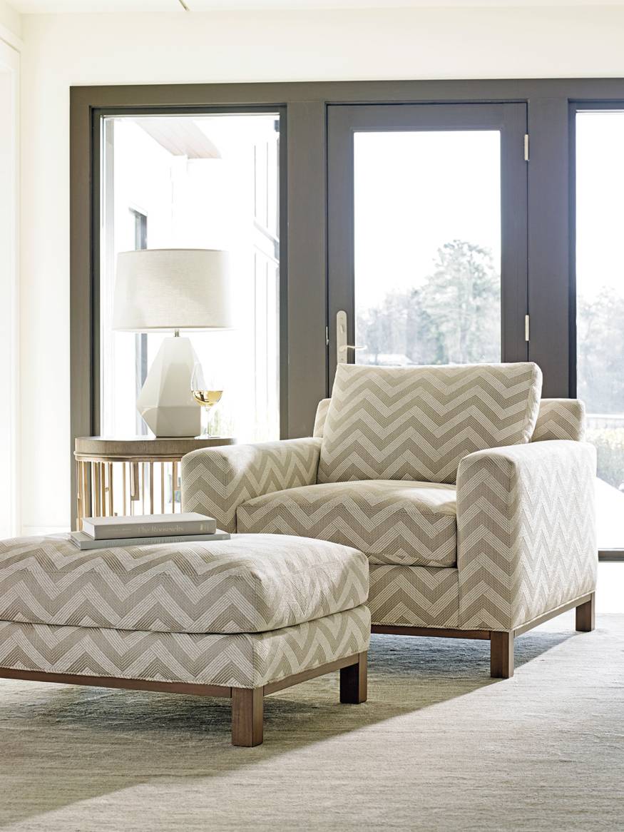 7910-44 | Chronicle Ottoman | Shadow Play| Lexington Home Brands