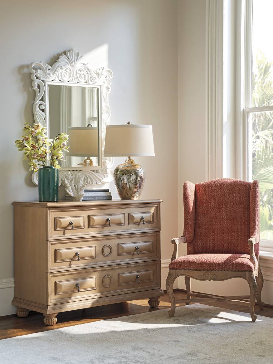 938-221 | Cannes Single Dresser | Villa Blanca| Lexington Home Brands