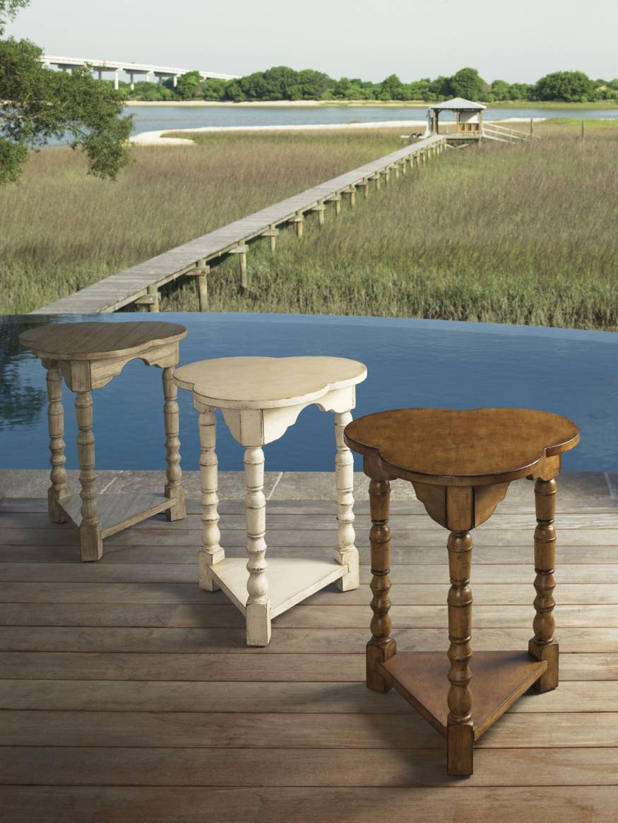 352-951 | Bailey Chairside Table | Twilight Bay| Lexington Home Brands