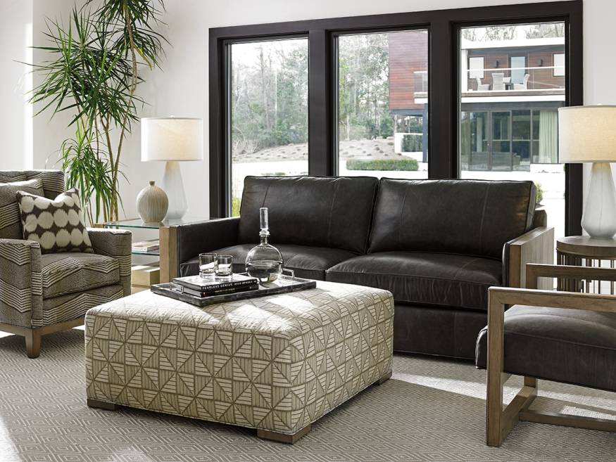 7925-44 | Melina Cocktail Ottoman | Shadow Play| Lexington Home Brands