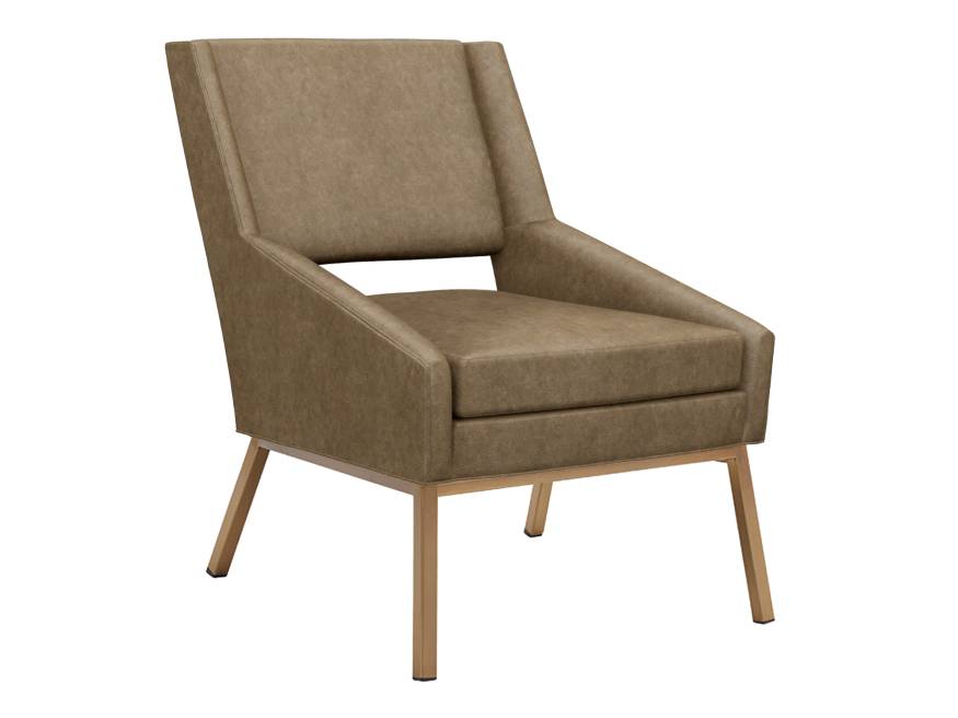 1927-11B | Amani Chair - Brass | Kitano| Lexington Home Brands