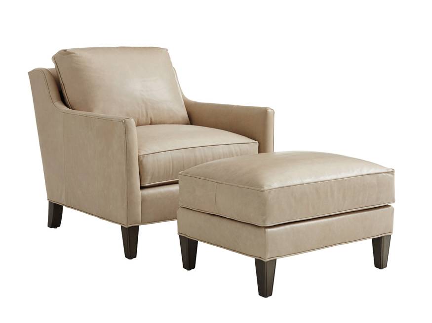 LL7716-44 | Turin Leather Ottoman | Ariana| Lexington Home Brands