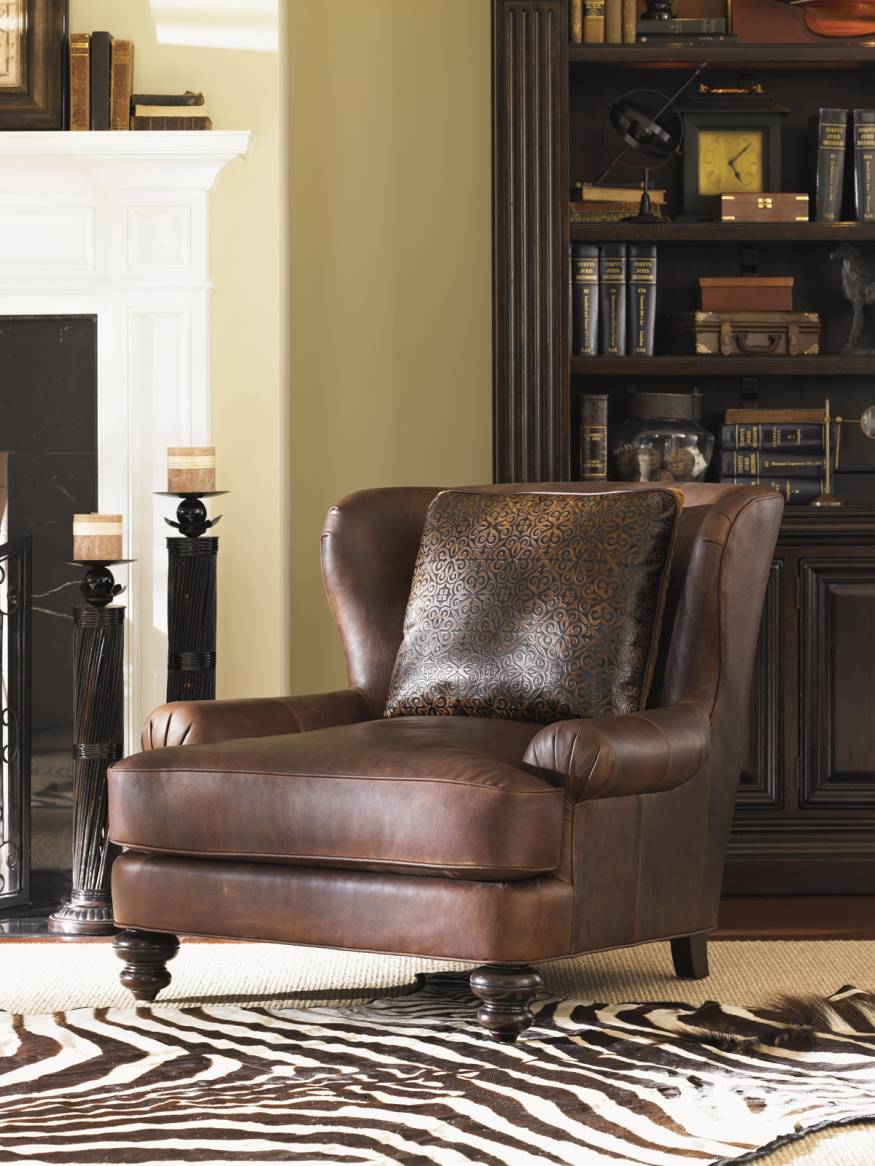 LL7876-11 | Kent Leather Chair | Tommy Bahama Upholstery| Lexington