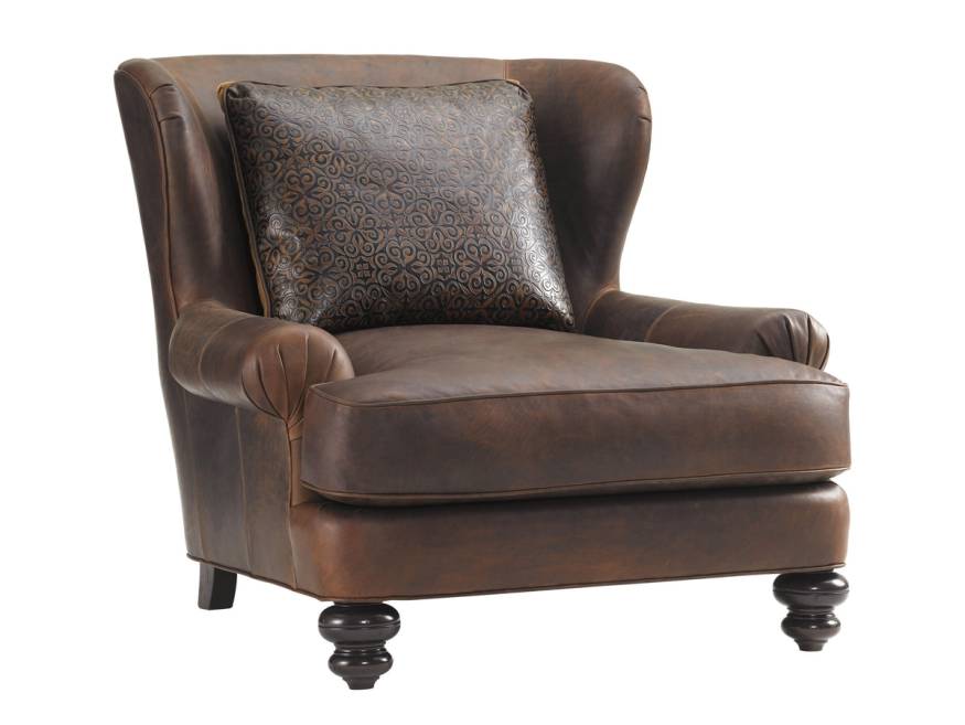 LL7876-11 | Kent Leather Chair | Tommy Bahama Upholstery| Lexington